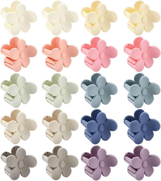 50 Stukken Kleurvolle Mini Bloem Haarclips - Kleine Bloem Haarclips ...