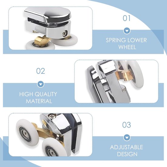 Allecto Plus - Douchedeurrollen Reserveonderdelen | Douchecabines ...