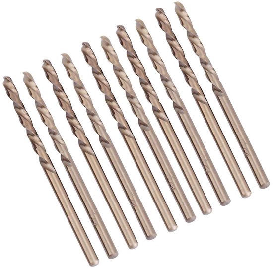 Allecto Plus - Set van 10 HSS Boren van Cobalt - Boren voor Metaal - 1 ...