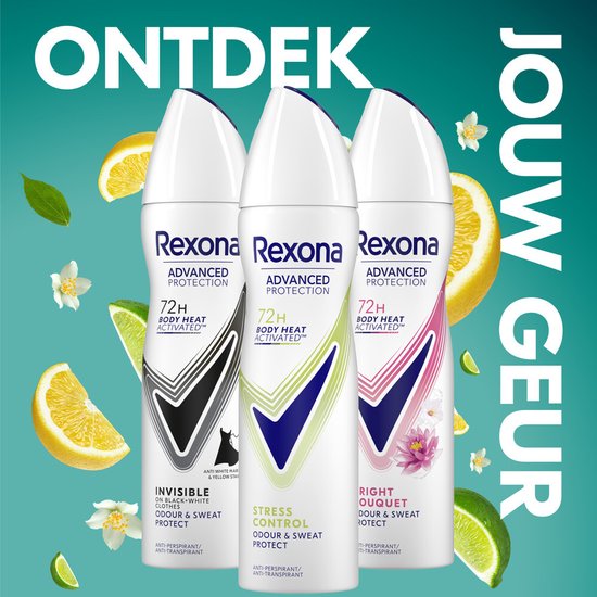 Rexona - Deodorant Spray - Advanced Protection Stress Control - Tegen ...