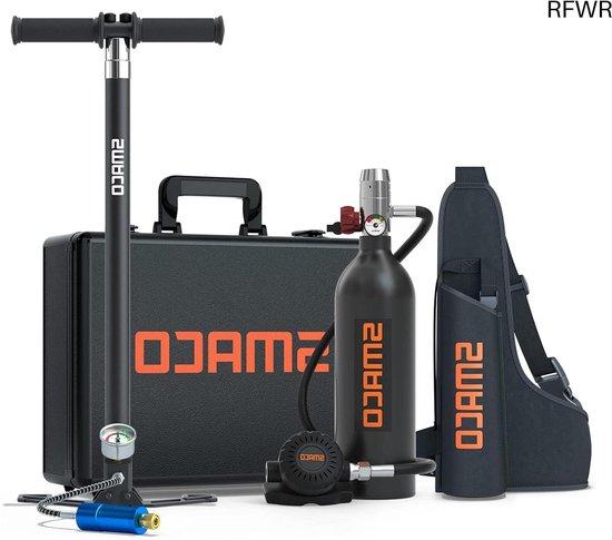 RFWR® Mini-duikfles 1L - Duiktank voor Onderwaterwerk en Recreatie, Tot ...