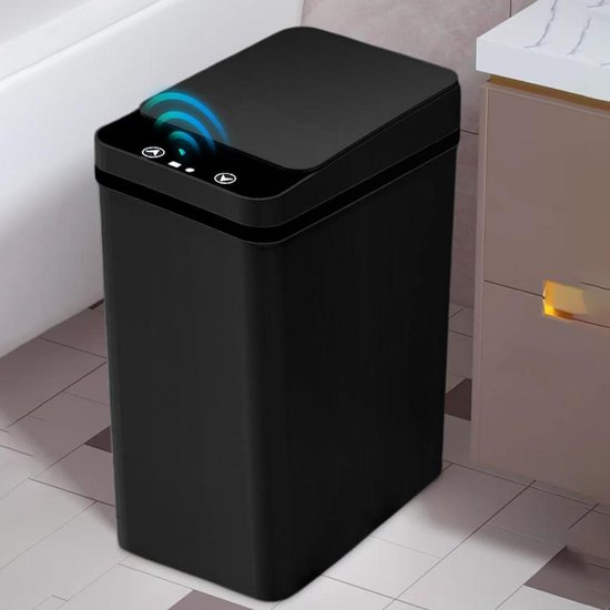12 Liter Touchless Waterproof Garbage Bin with Sensor Technology and ...