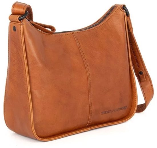 Brandy Spikes And Sparrow Tas Leather Laptop bag Florida Brandy Cognac ...