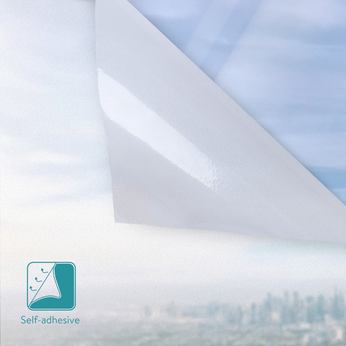 Navaris zelfklevende raamfolie tegen inkijk - Doorschijnend plakfolie ...