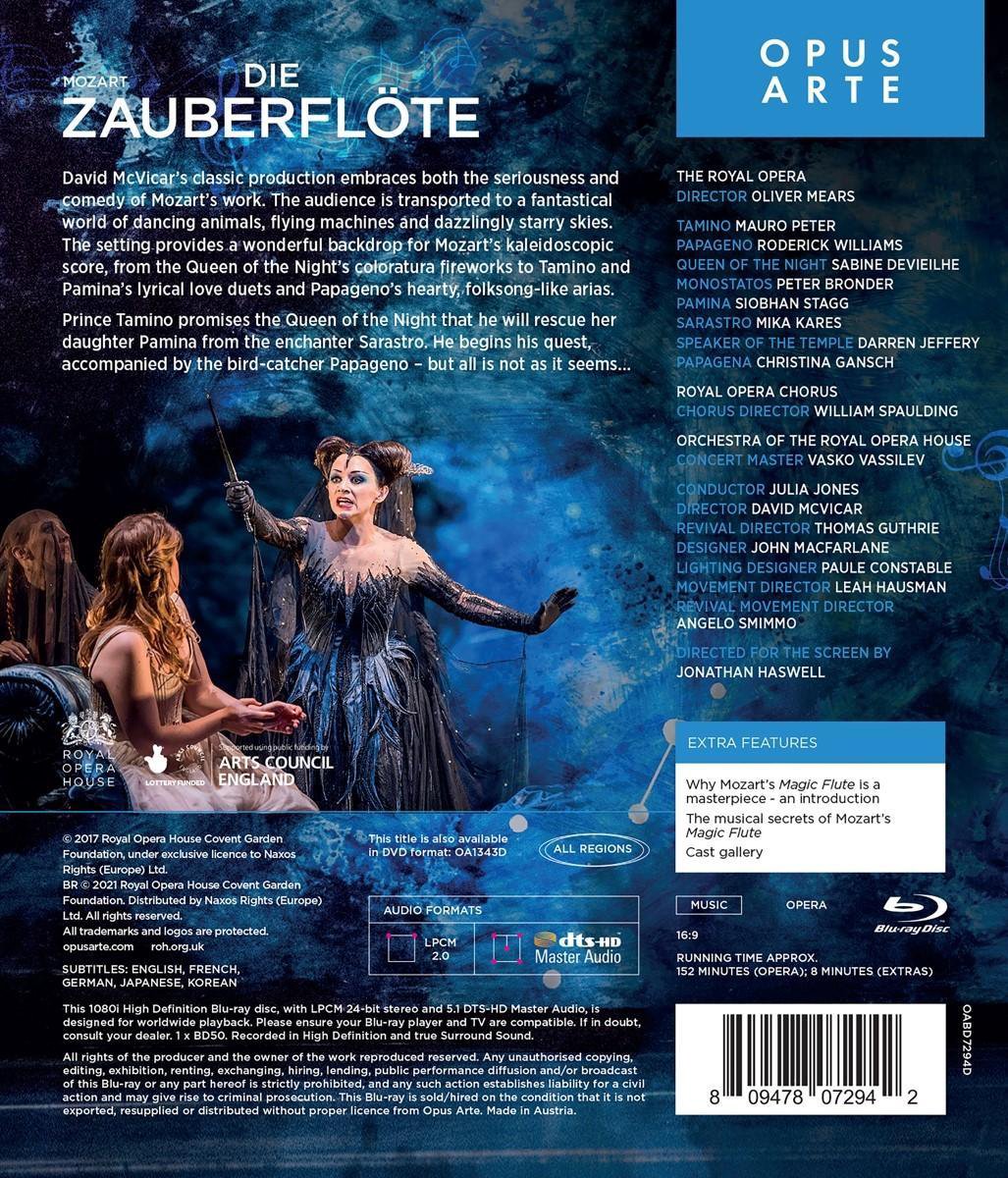 Royal Opera House Julia Jones - Die Zauberflöte (Blu-ray), Royal Opera ...
