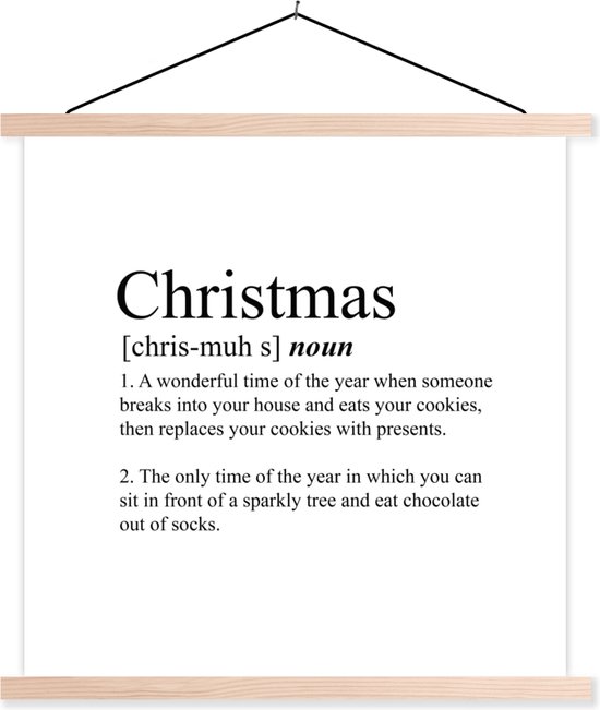 Posterhanger incl. Poster - Schoolplaat - Christmas definitie ...