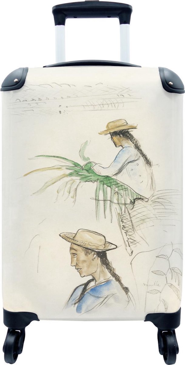 Valise - Croquis de personnages, feuille de pandanus et vanille - Paul ...