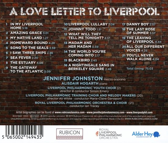 Royal Liverpool Philharmonic Orchestra - A Love Letter To Liverpool (CD ...
