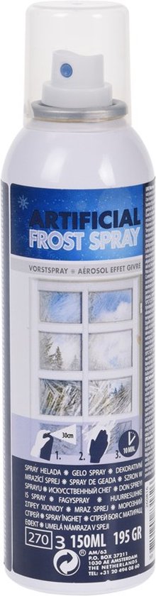IJskristal frost decoratie RAAM spray spuitbus - 150 ml. | bol.com