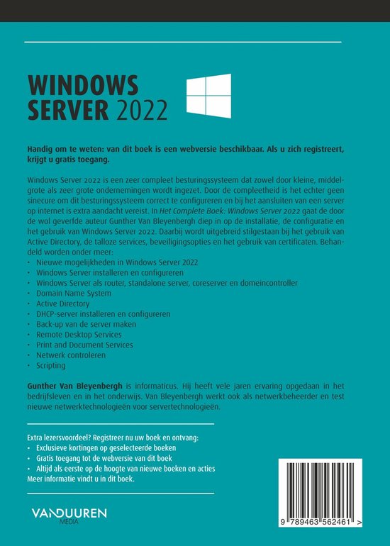 Het Complete Boek Windows Server 2022 | 9789463562461 | Gunther van ...