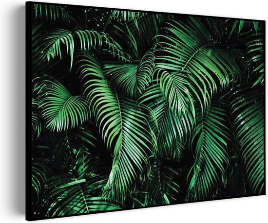 Akoestisch Schilderij Groen blad Rechthoek Horizontaal Basic S (7 0x 50 ...