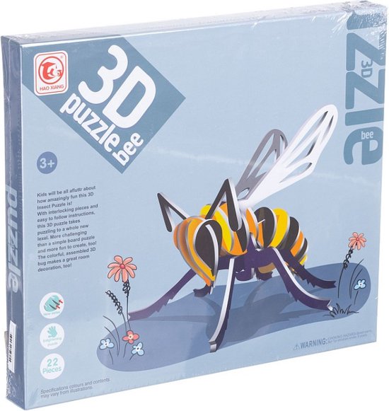 3d Puzzle BEE / DINOSAUR/ DRAGON FLY - SET van 3 Puzzels | Games | bol