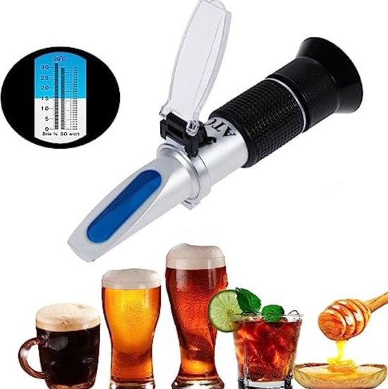 Refractometer - Alcoholmeter - Refractometer Suiker | bol