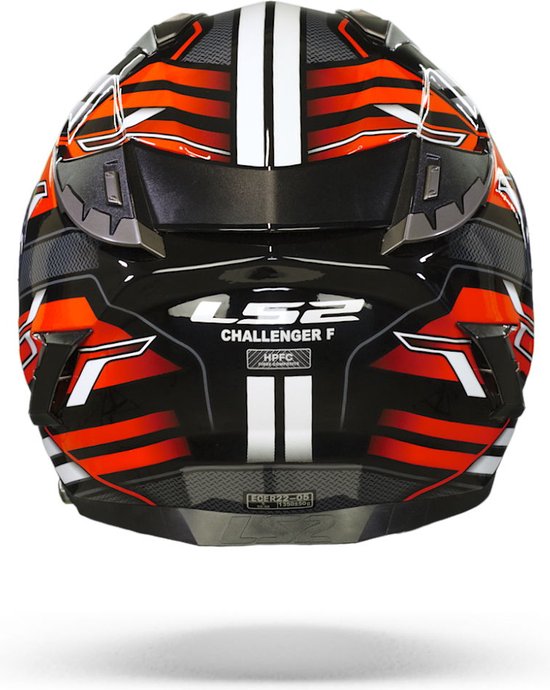 LS2 Helm Challenger Spin FF327 zwart / rood maat L | bol