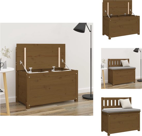 vidaXL Houten Bankje Gang - 80 x 41 x 77 cm - Massief Grenenhout ...