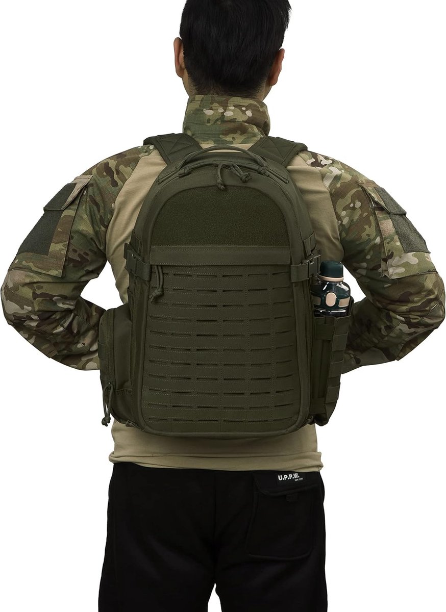 Tactische militaire rugzak voor heren, groot, 45 liter, legerrugzak, 3 ...