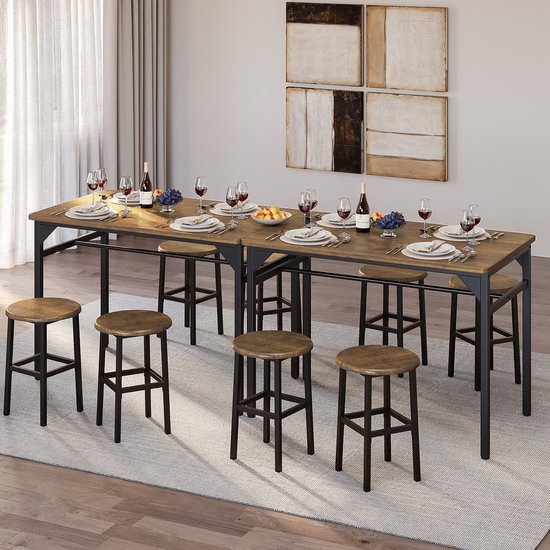 Bealife Eetkamerset van 5 - Moderne 4 Persoons Eetkamer Stoelen Set - 4 ...