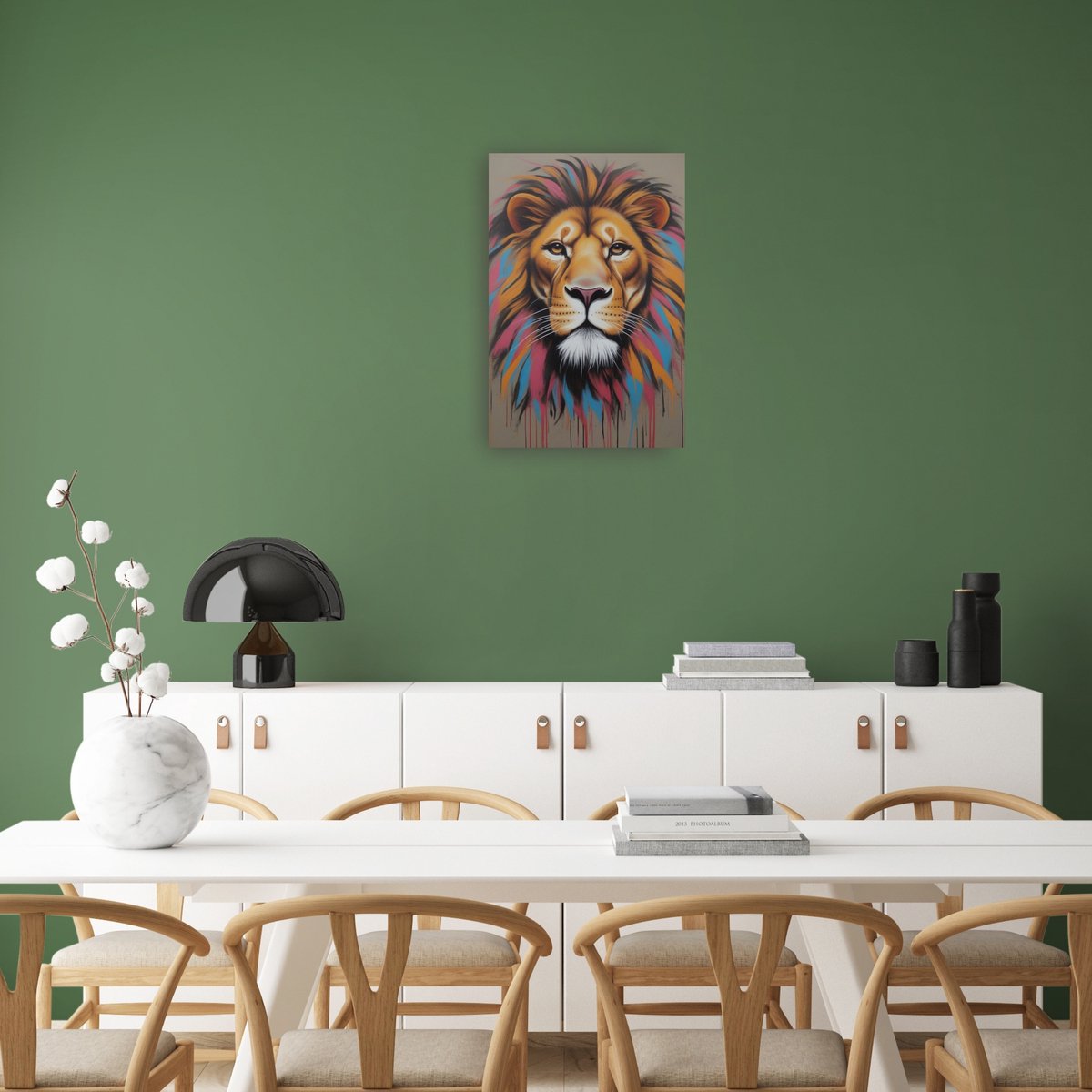 Lion Banksy - 100 x 150 cm - Art Banksy - Affiche de salon Banksy ...