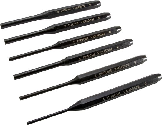 Huvema - Doorslag Parallel Pin 8-Hoek 8425 CVB - Set van 6 - Diameter ...