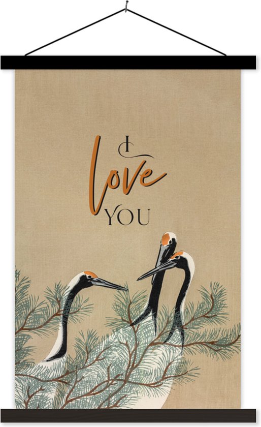 Posterhanger incl. Poster - Schoolplaat - Ik hou van jou - Quotes ...