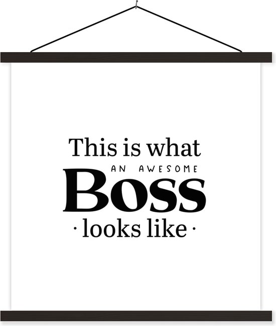 Posterhanger incl. Poster - Schoolplaat - 'This is what an awesome boss ...