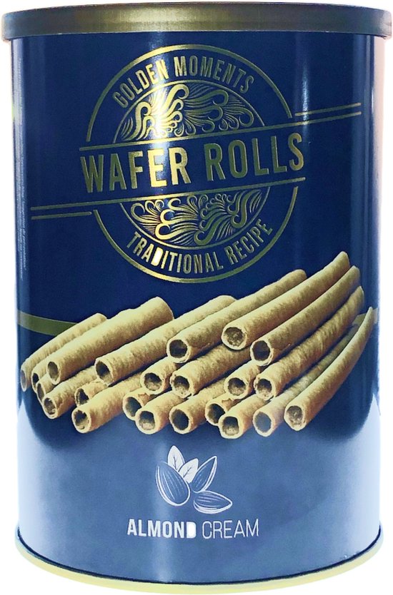 Wafer rolls gevuld met amandel creme | bol