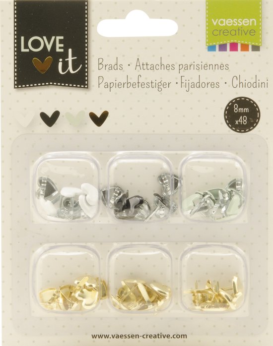 Vaessen Creative splitpennen - Love it - 8mm - Hart | bol