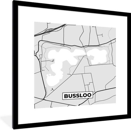 Fotolijst incl. Poster - Kaart - Bussloo - Stadskaart - Plattegrond ...