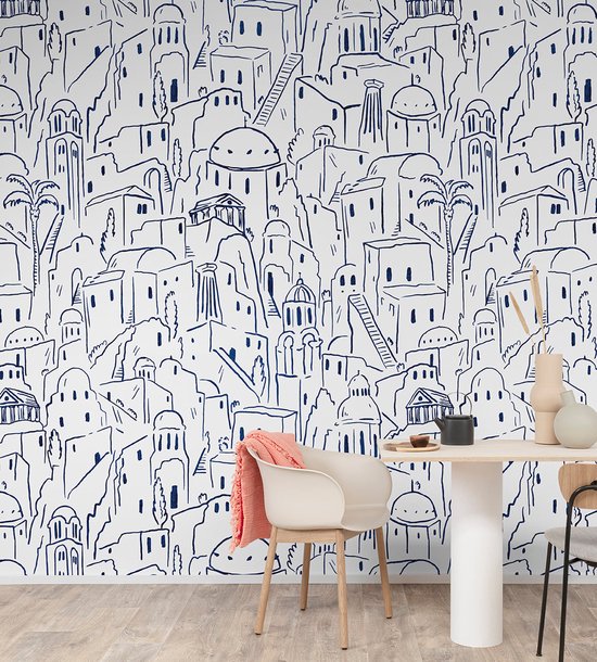 Design Behang Ancient - Rol / Wit | bol.com