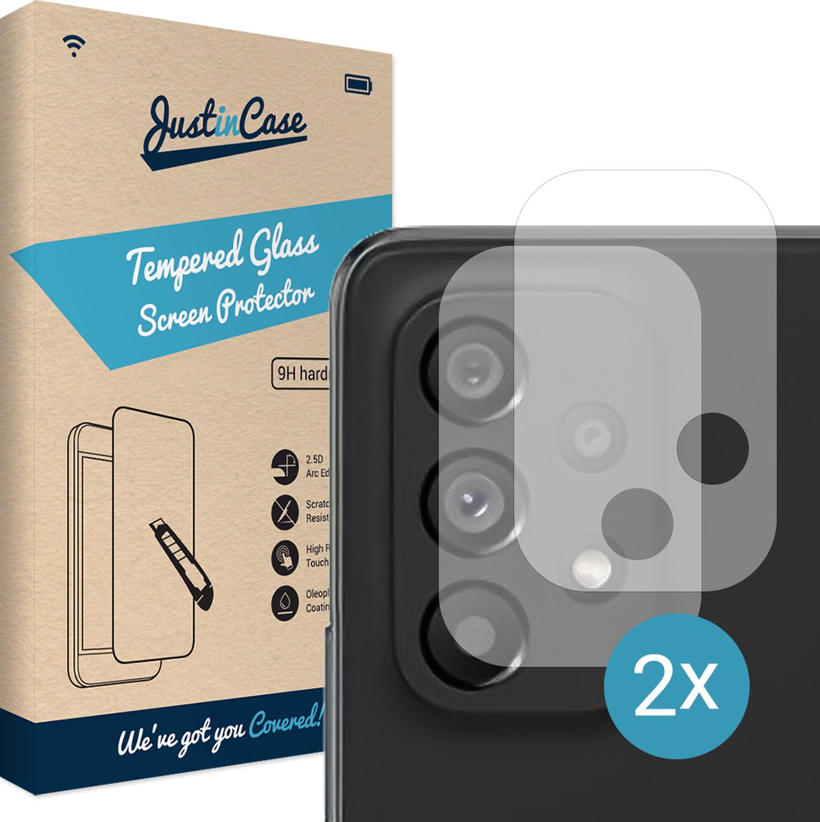 Samsung Galaxy A53 Camera Lens screenprotector - 2 stuks - Just in Case ...