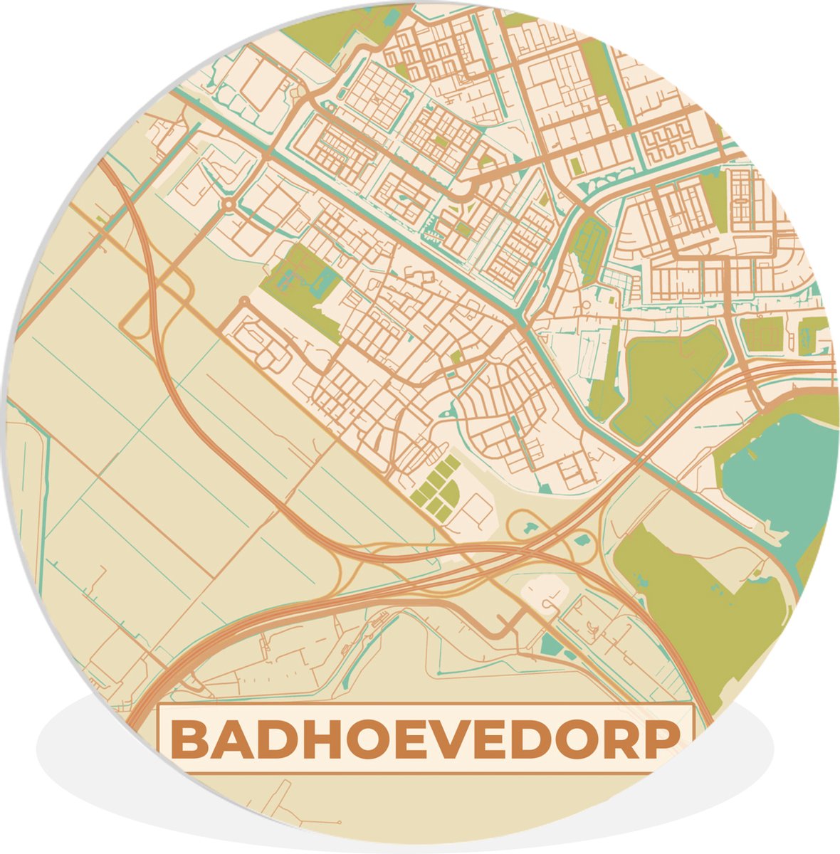 WallCircle - Wall Circle - Wall Circle Indoor - Badhoevedorp - City Map ...