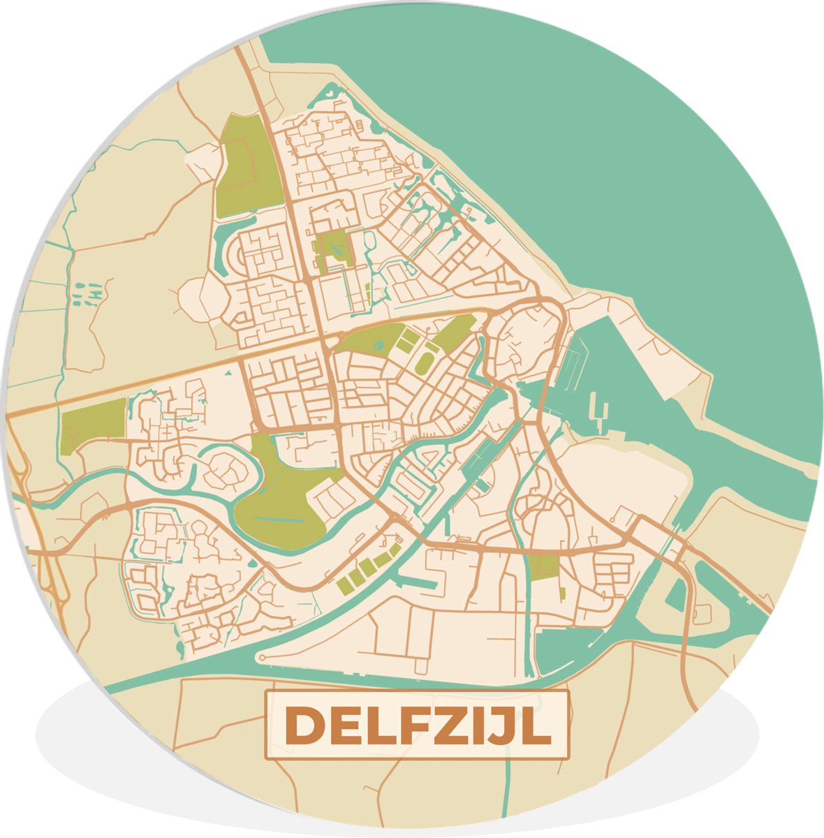 Wall Circle - Wall Circle Indoor - Delfzijl - Map - Map - City Map ...