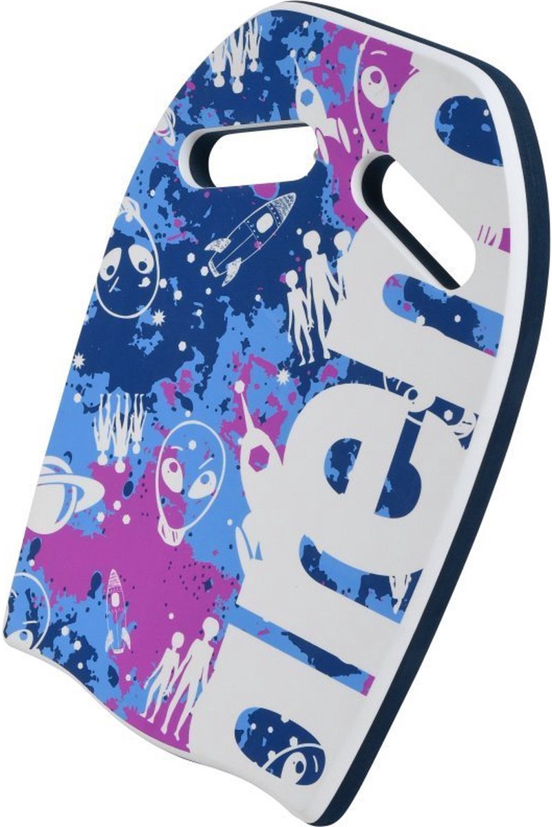 Arena - Printed Kickboard Aliens - Wit/Blauw/Roze | bol.com