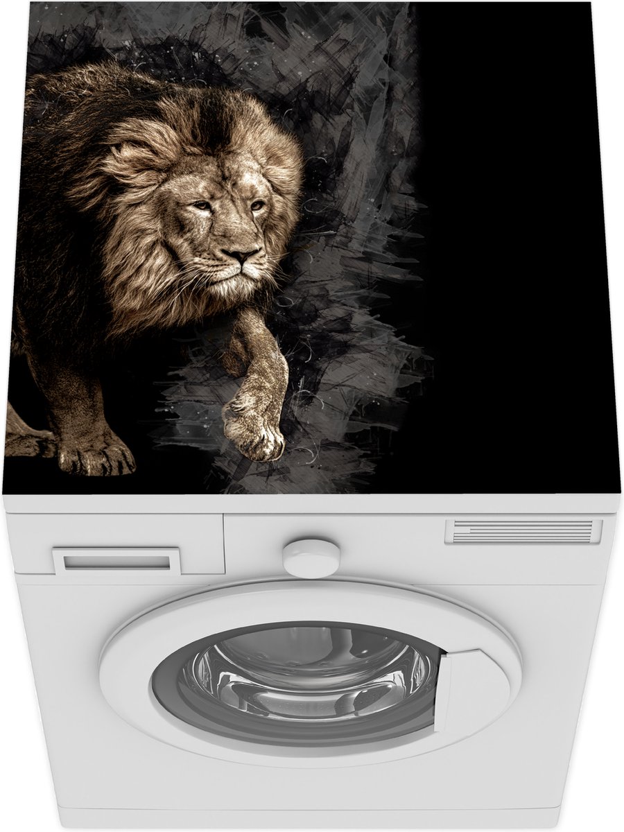 Protège machine à laver - Tapis de machine à laver - Lion - Animaux ...