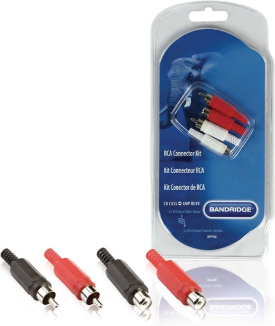 Bandridge Bpp100 Rca-connectorset | bol.com