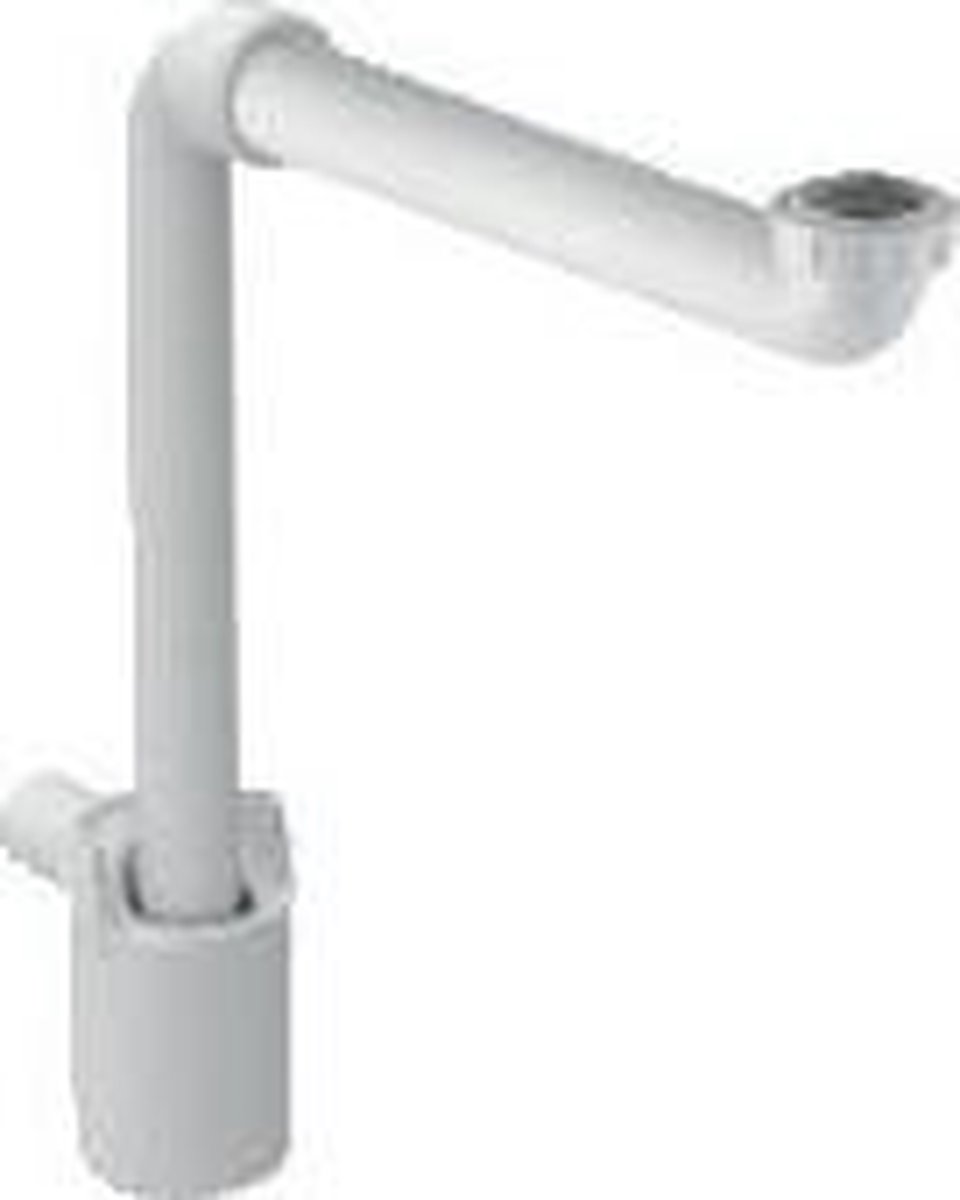 Geberit ruimtebesparende sifon 32 mm. 1 1/4" wit | bol.