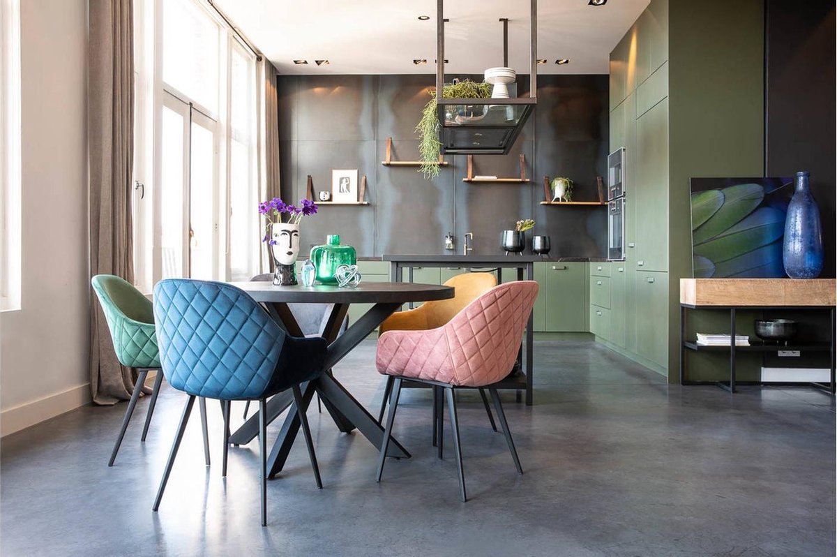 Goossens Axilon eettafel Hout 120 x 120 cm | bol.com