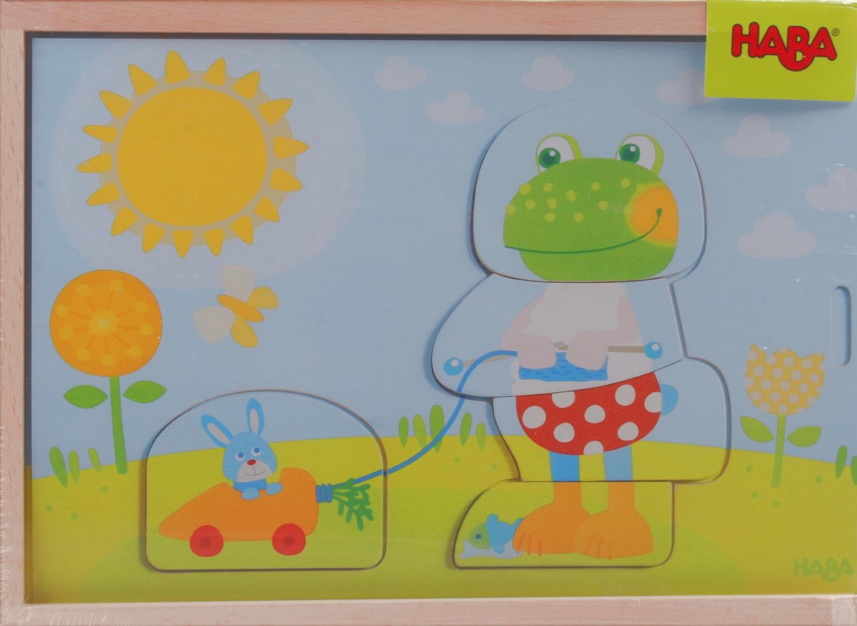 Haba Vormenpuzzel Kikker Junior Hout 30 Stukjes | bol.com