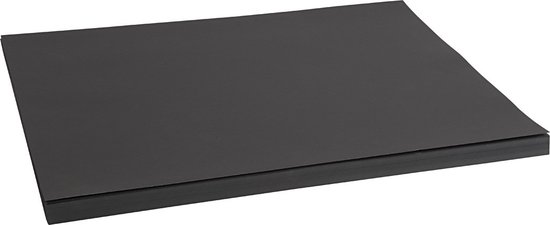 Gekleurd Karton, zwart, A2, 420x600 mm, 200 gr, 100 vel/ 1 doos | bol.com