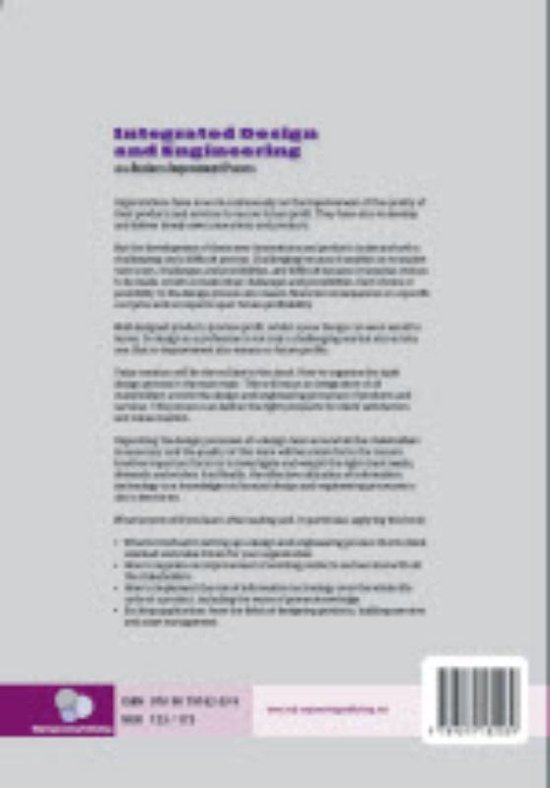 Integrated design and engineering | 9789079182039 | T.M.E. Zaal ...