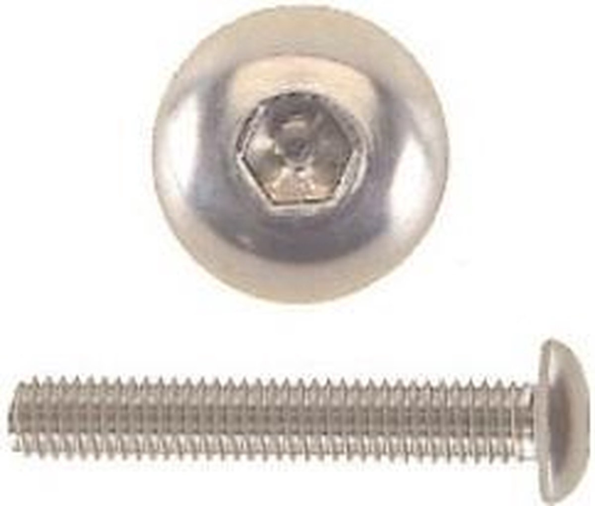 Inbusbout M5 X 12mm RVS Bolkop, 25 Stuks (214174) | bol.com