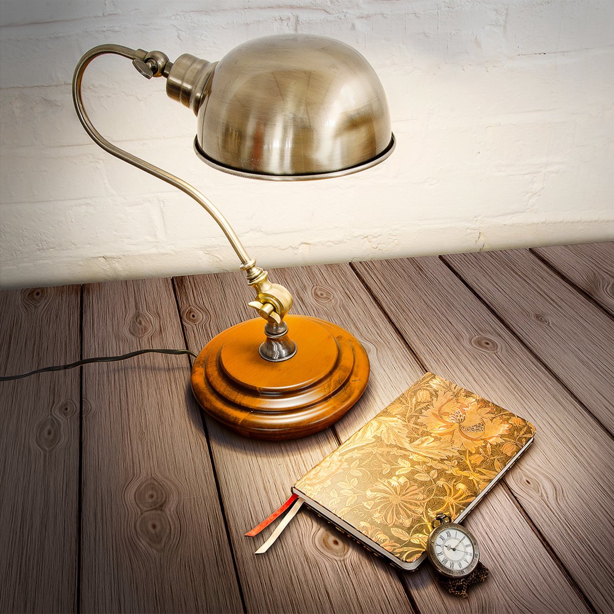 relaxdays Tafellamp retro design - Leeslamp verstelbare arm en ...
