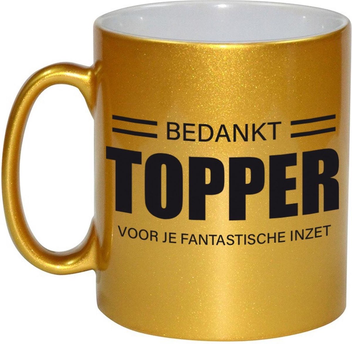Collega cadeau mok / beker bedankt topper voor je fantastische inzet ...
