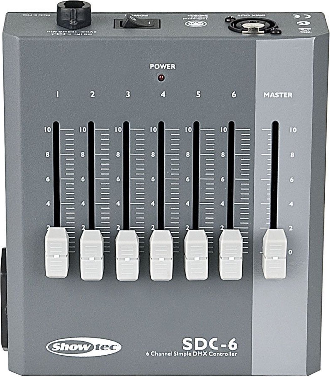 Showtec SDC-6, 6-kanaals DMX controller | bol.com