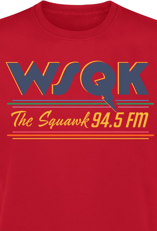 Stranger Things Season 5 - The Squawk Logo - WSQK 94.5 FM Heren T-shirt ...