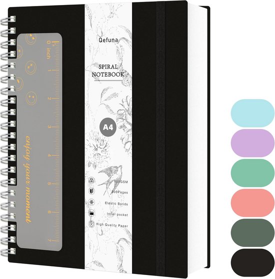 A4 Bullet Dot Notebook - 300 Pages, Ink-Free Paper, with Ruler and ...