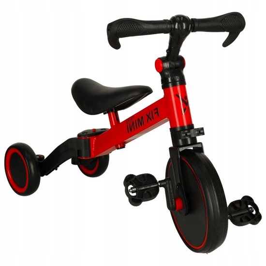 Loopfiets & Driewieler 3-in-1 Rood voor Kinderen | bol