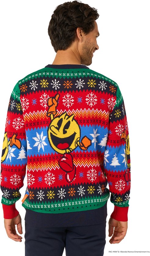OppoSuits PAC-MAN Sweater - Foute Kersttrui - Wollen Trui - Maat L | bol