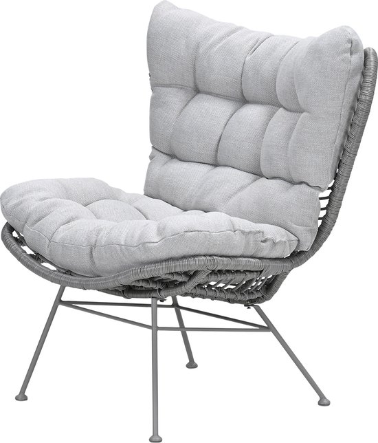 Libelle wicker relax tuinstoel - taupe - valley sand | bol