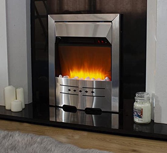 Moderne Elektrische Open Haard met 3D Vlameffect - Vrijstaand en ...